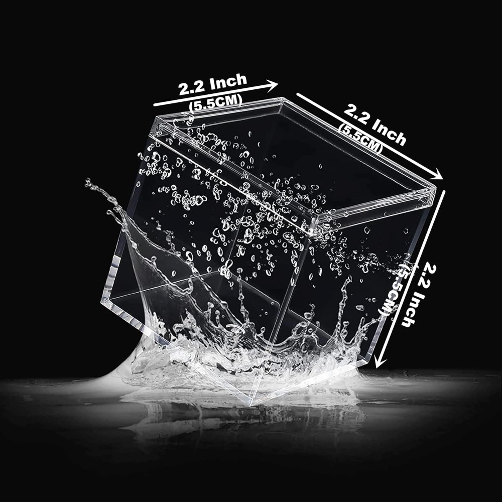 clear acrylic box with lid sold on Temu United States