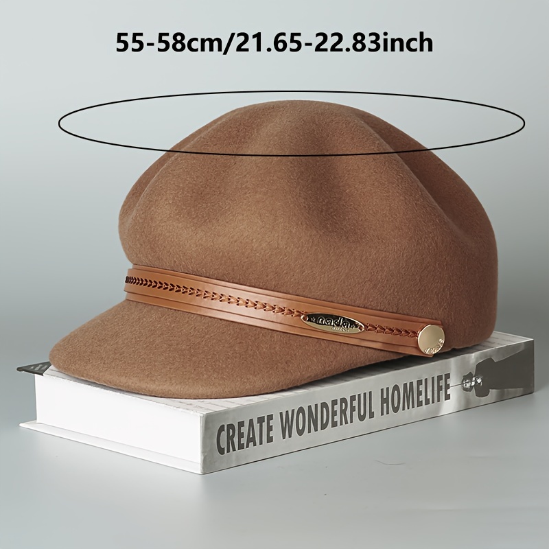 chic british inspired wool beret women vintage octagonal cap - Temu