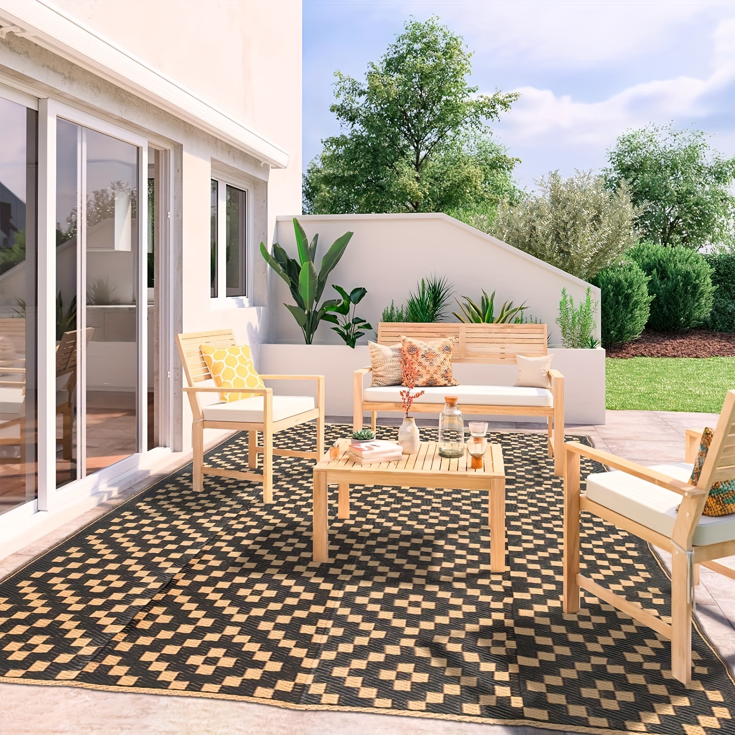 Large outdoor rugs store