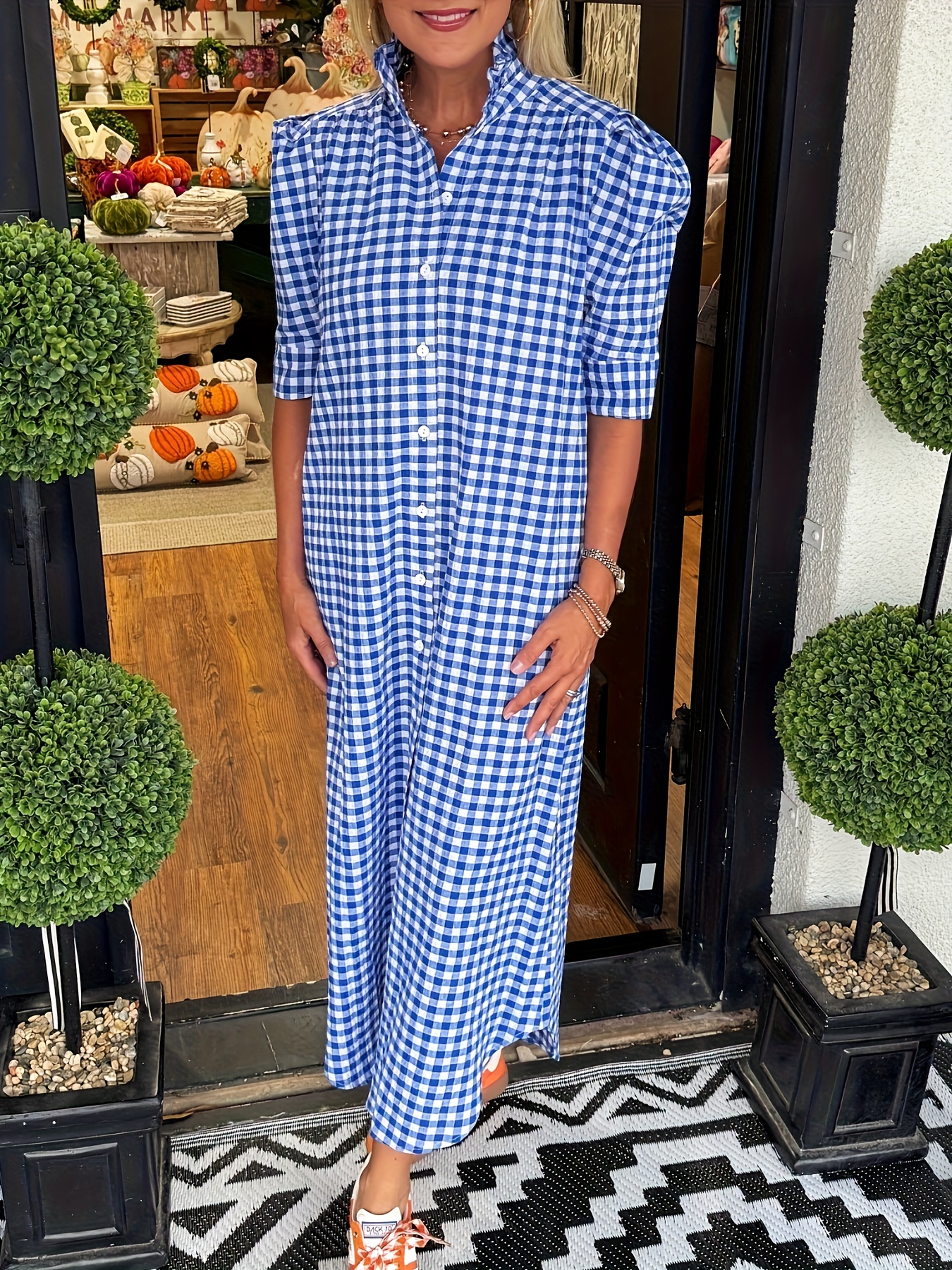 gingham dress women sold on Temu United States