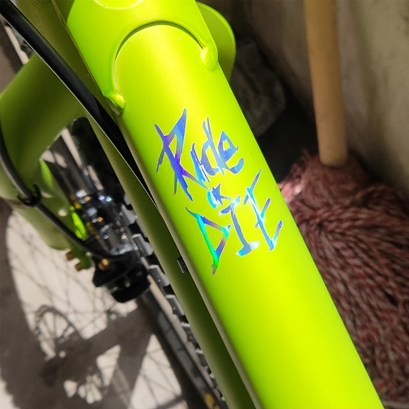bike frame stickers ride die top tube decals mtb bicycle Temu