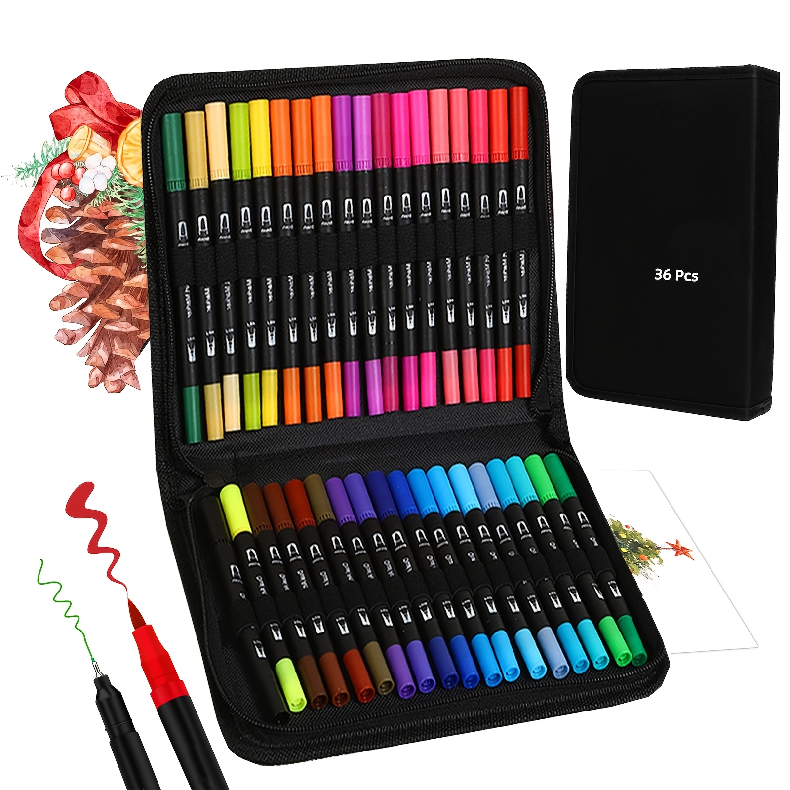brush tip markers sold on Temu United States