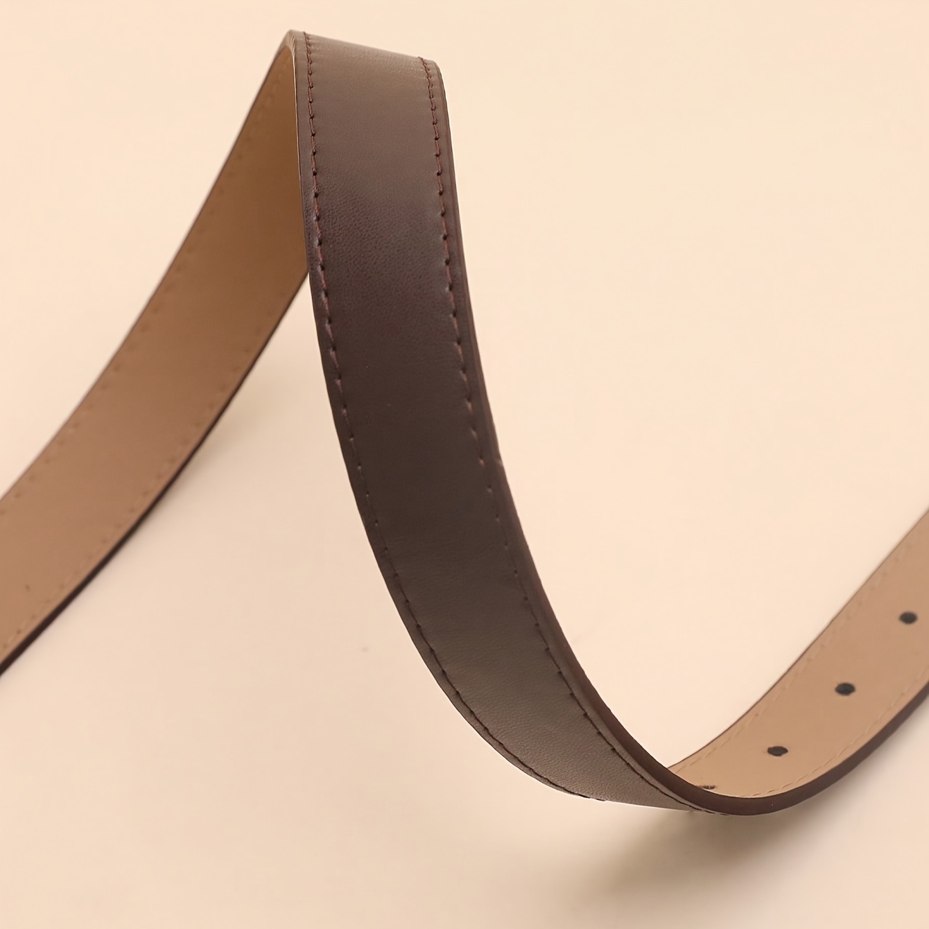 classic square le belt simple solid color pu - {region_name}