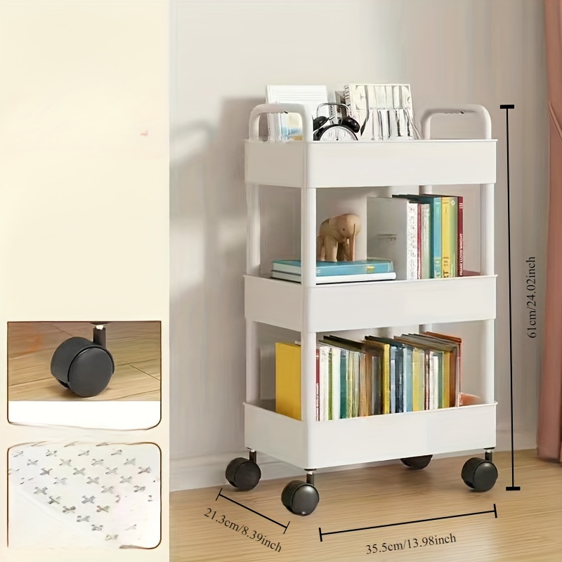 Universal Wheel Storage Trolley Floor Standing Storage Rack - Temu ...