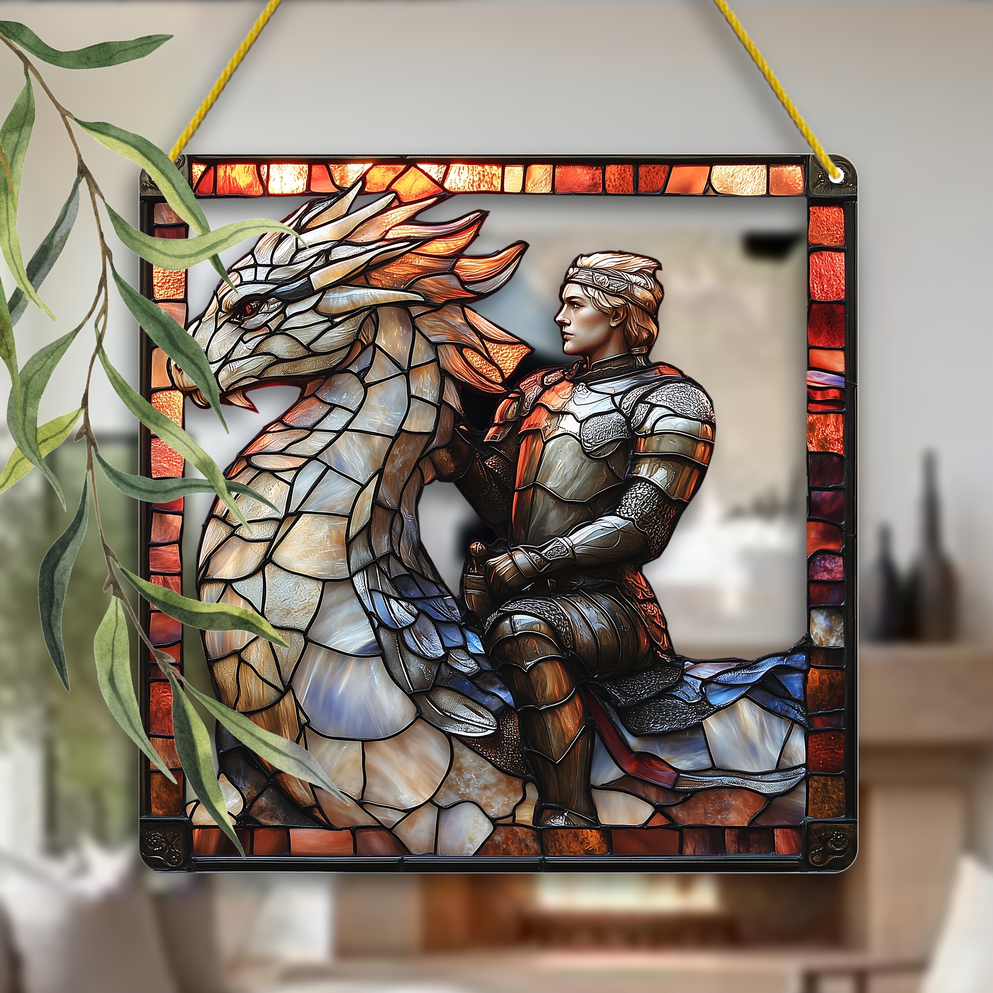 Medieval Dragon Stained Glass Patterns