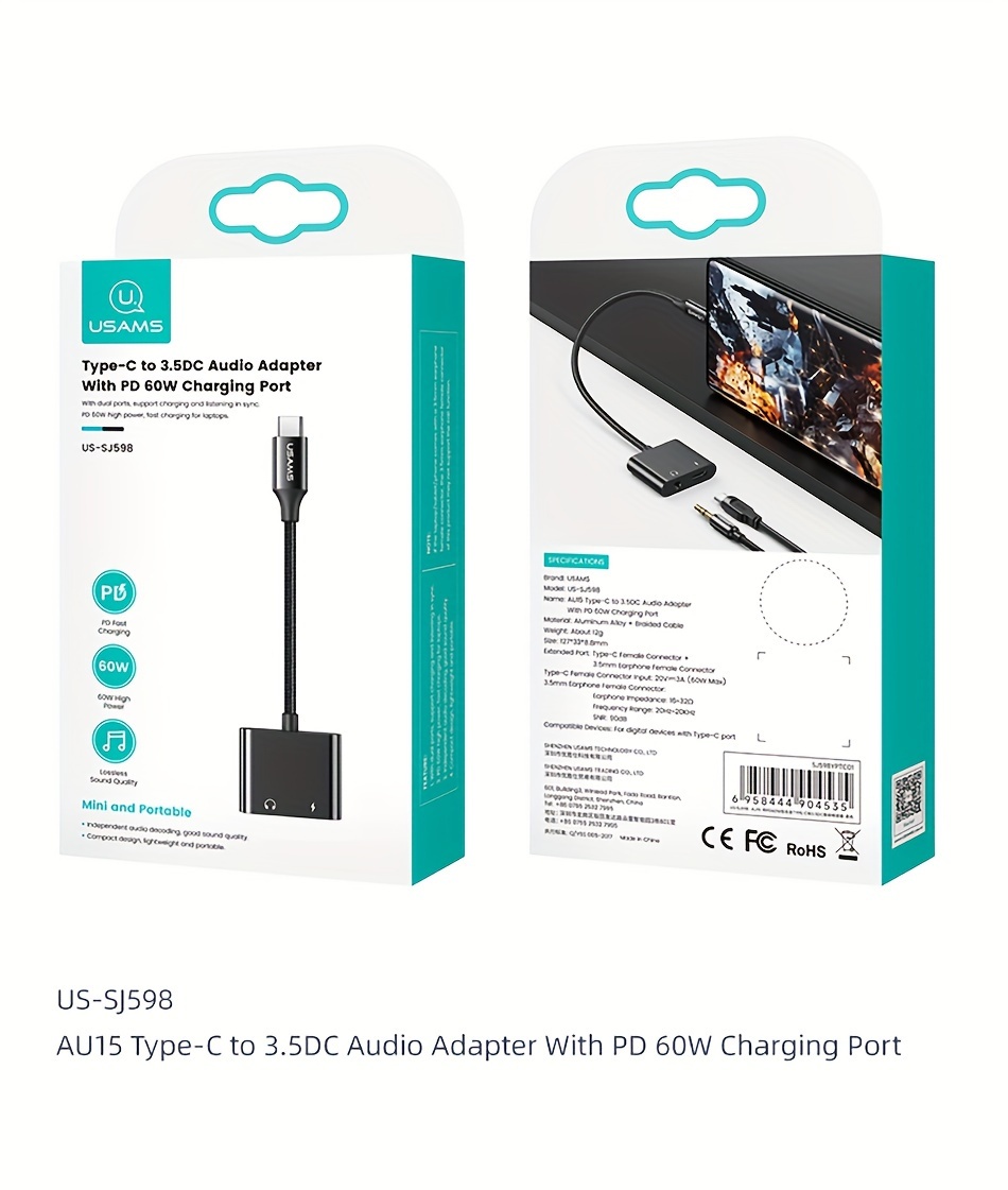 Otg Adapter Pd Fast Charging Type Jack Usb - Temu Canada