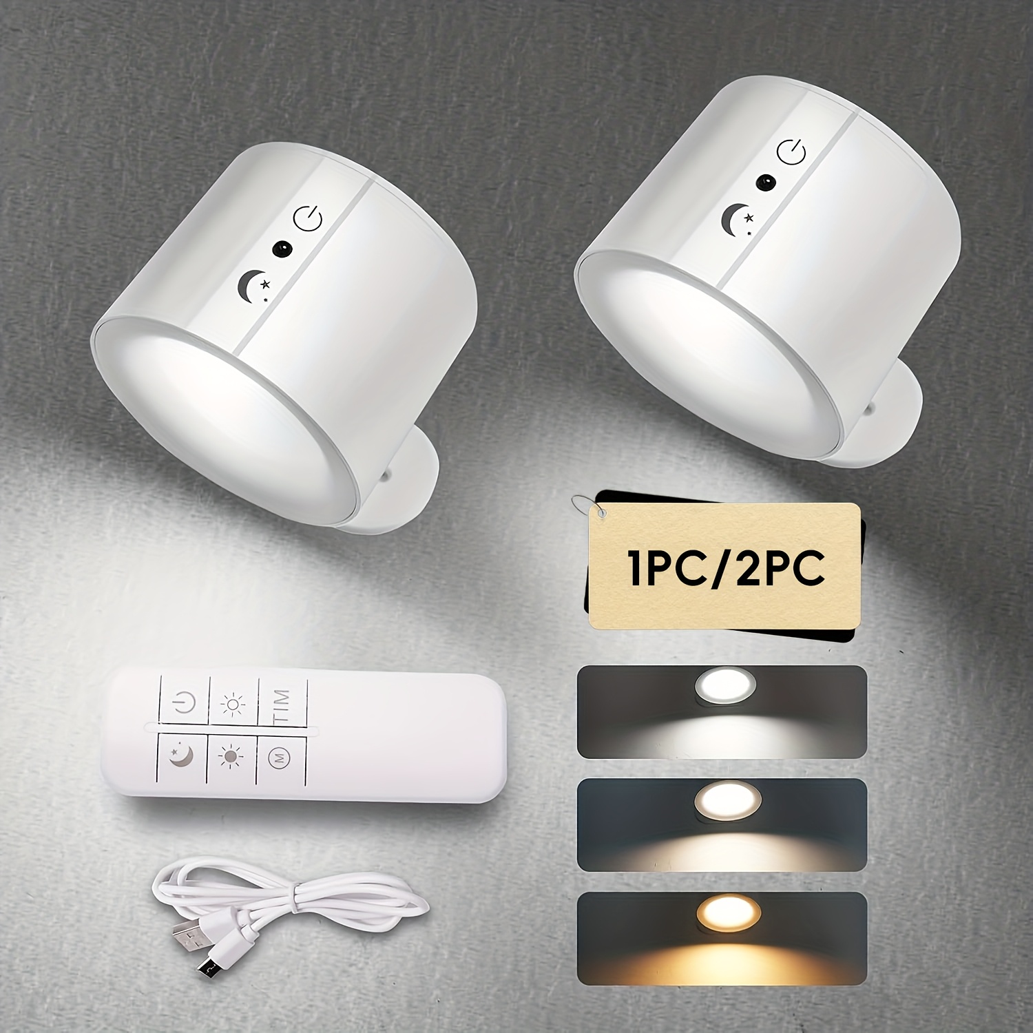 magnetic wall light sold on Temu United States