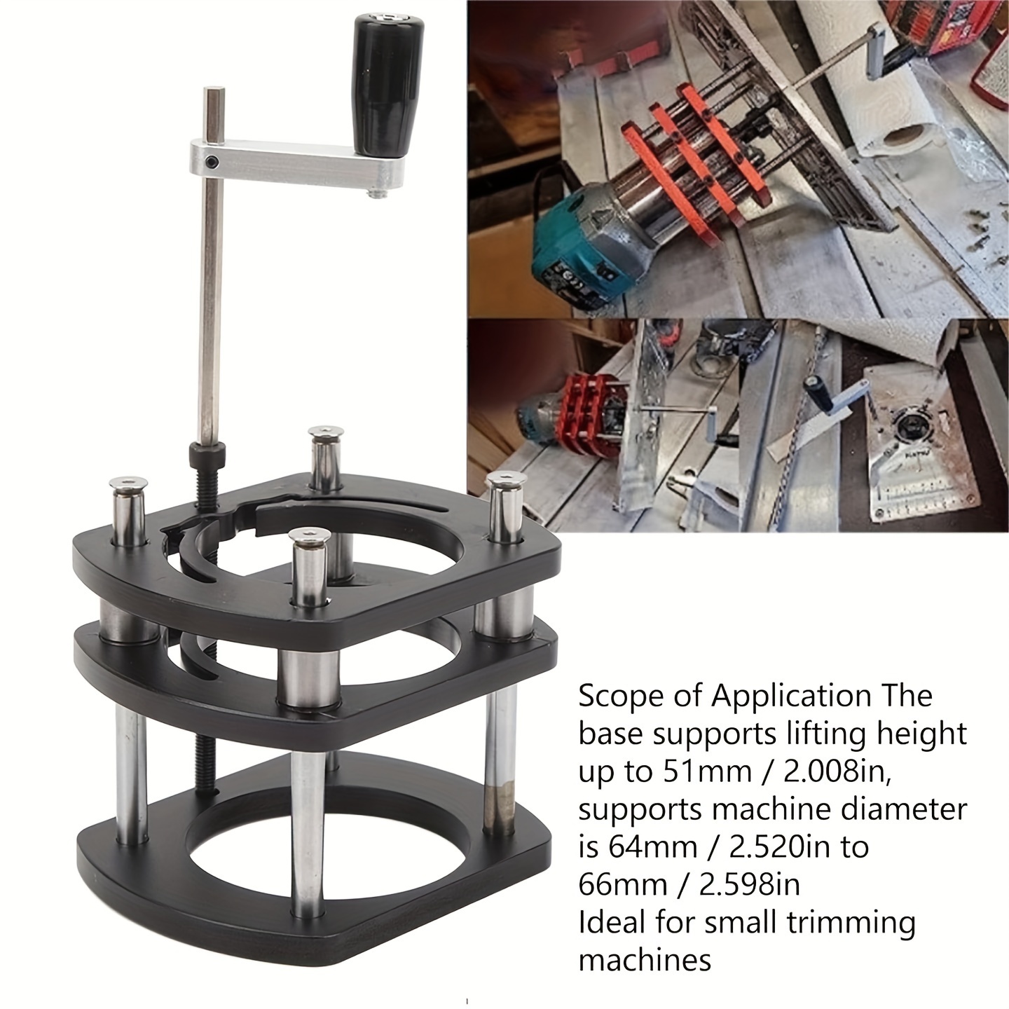 Bosch Router Lift Router Lift Base - Heavy Duty 4-Jaw Clamping System ...