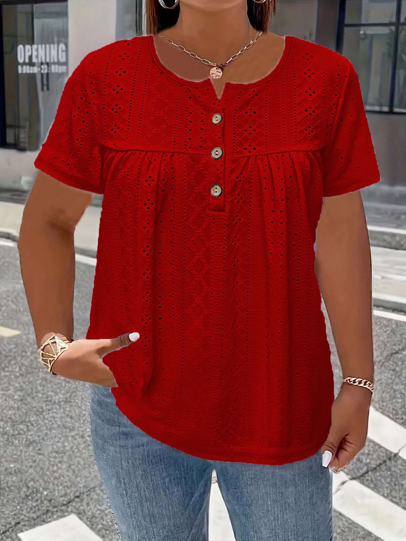 women plus size tops sold on Temu Canada