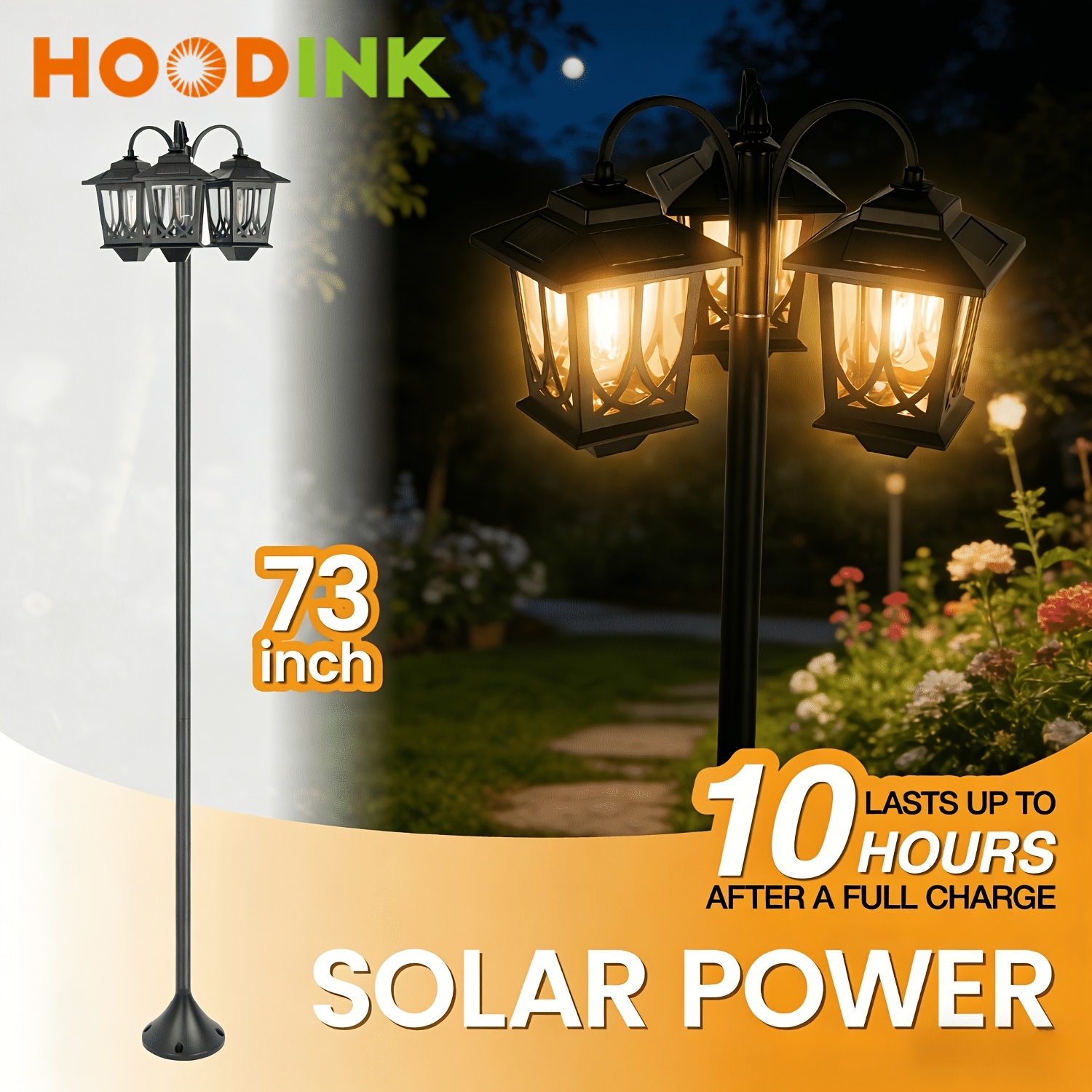 solar lights outdoor sold on Temu United States