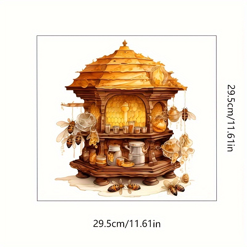 Bee Hive Toilet Lid Decal Animal Print Self adhesive Ceramic - Temu