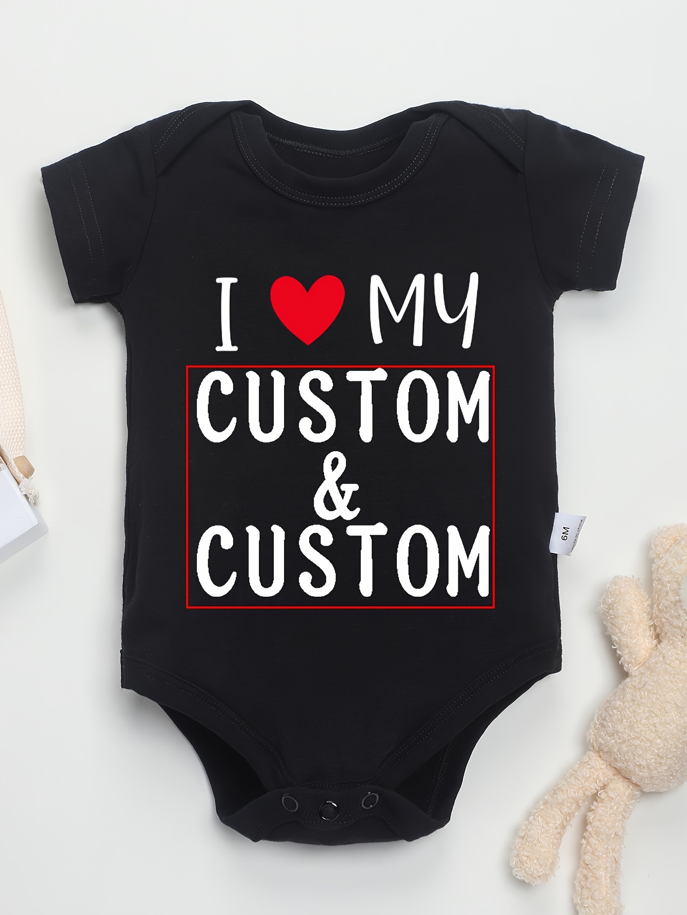 Love ... Name Customized Letter Print Baby Boys girls - Temu Canada