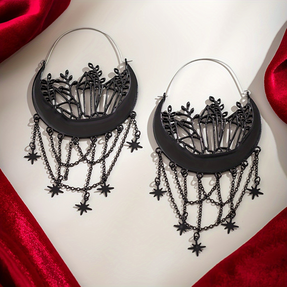 Gothic Style Alloy Drop Dangle Earrings Women Festive - Temu