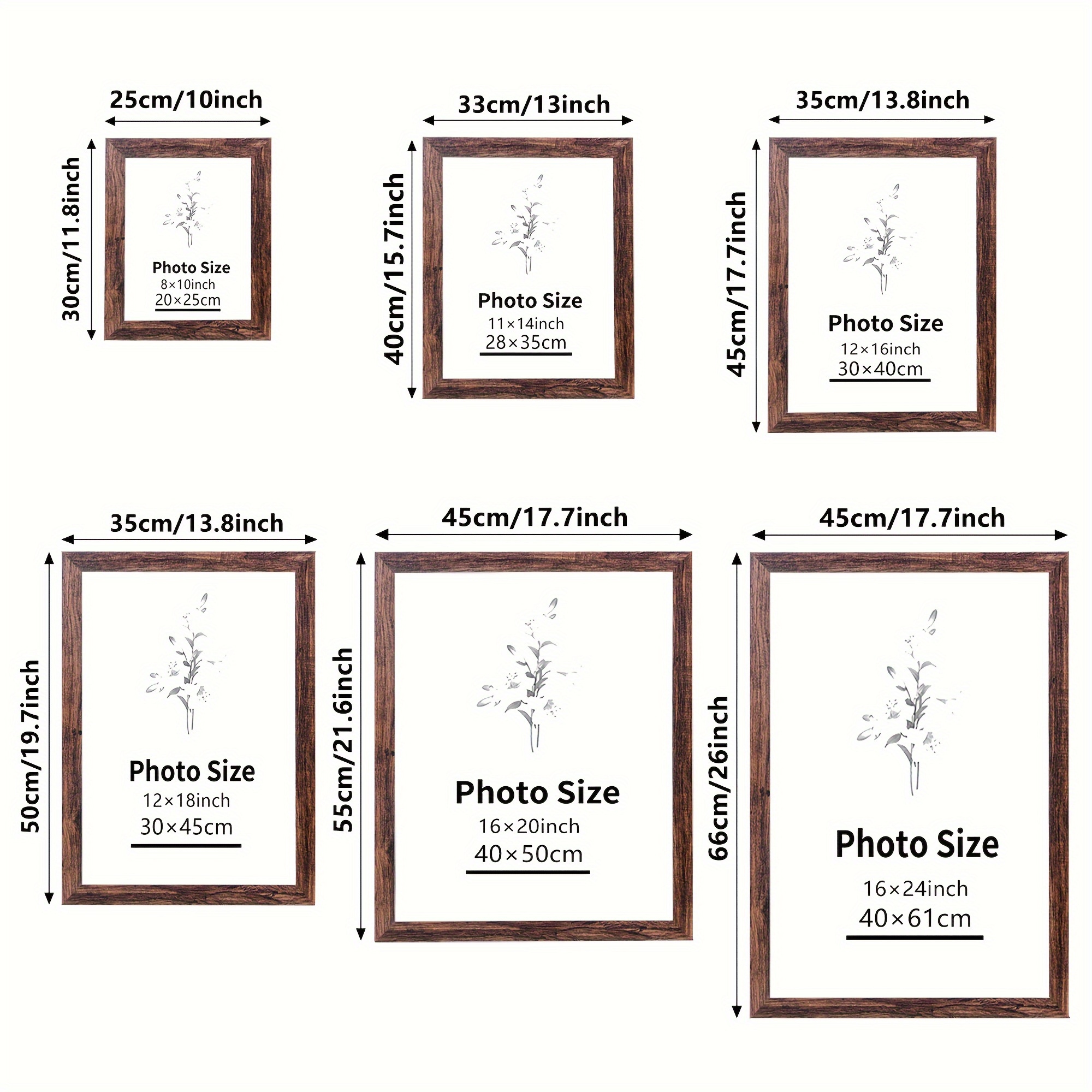 1pc Photo Frame, 30.48x45.72cm, Picture Frame For Wall And Tabletop ...