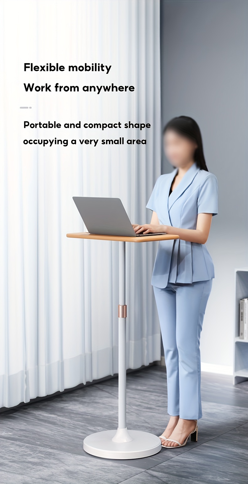 Adjustable Height Floor Stand Laptops Carbon Steel Standing - Temu New ...