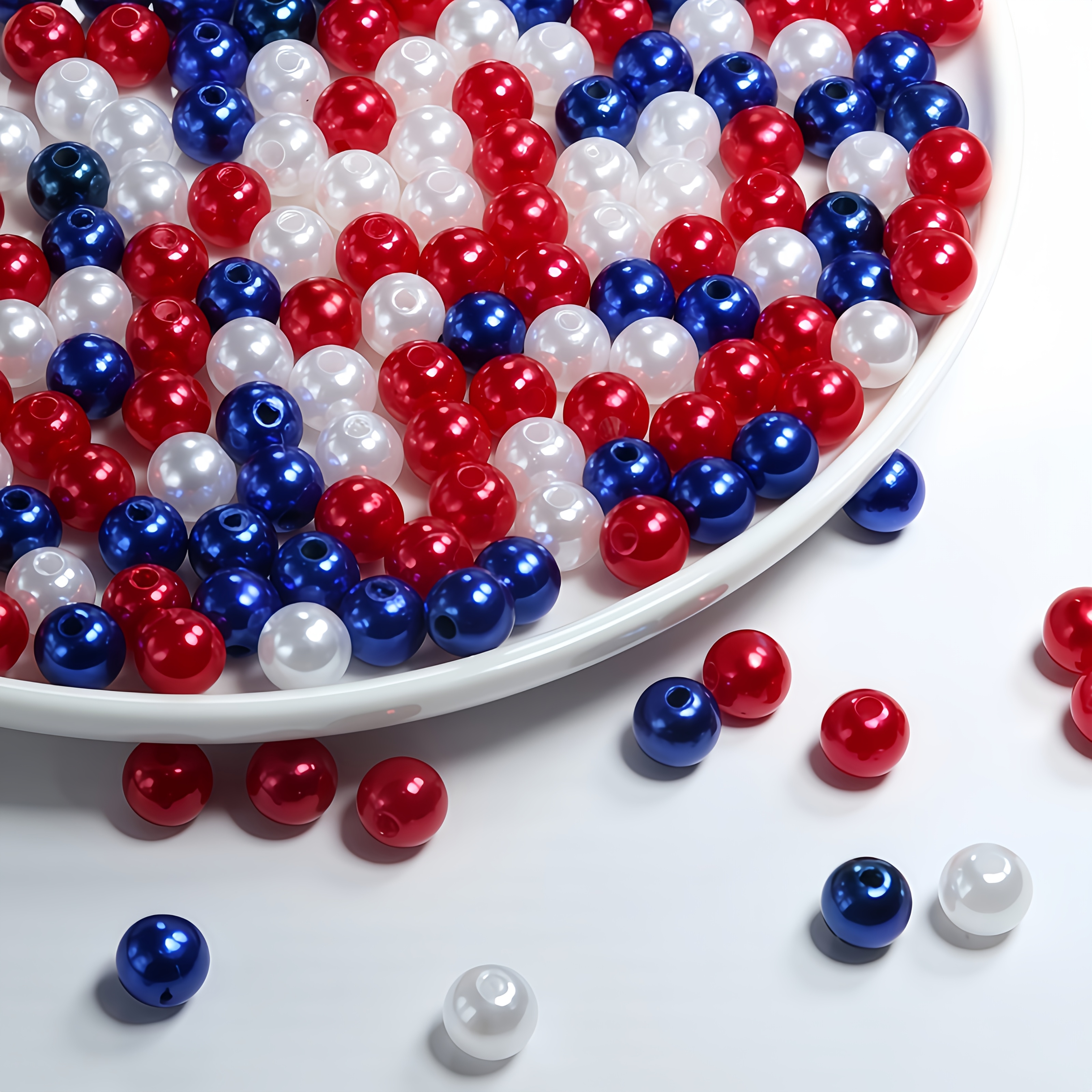 blue beads jewelry sold on Temu United States