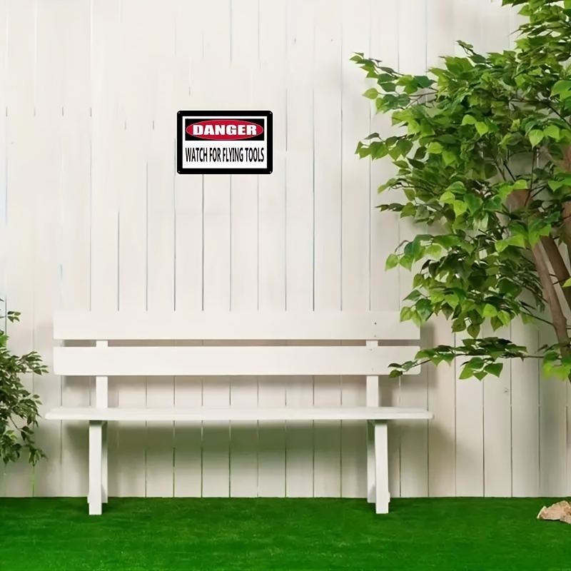 Iron Metal Warning Sign Man Cave Bar Durable Danger Watch - Temu