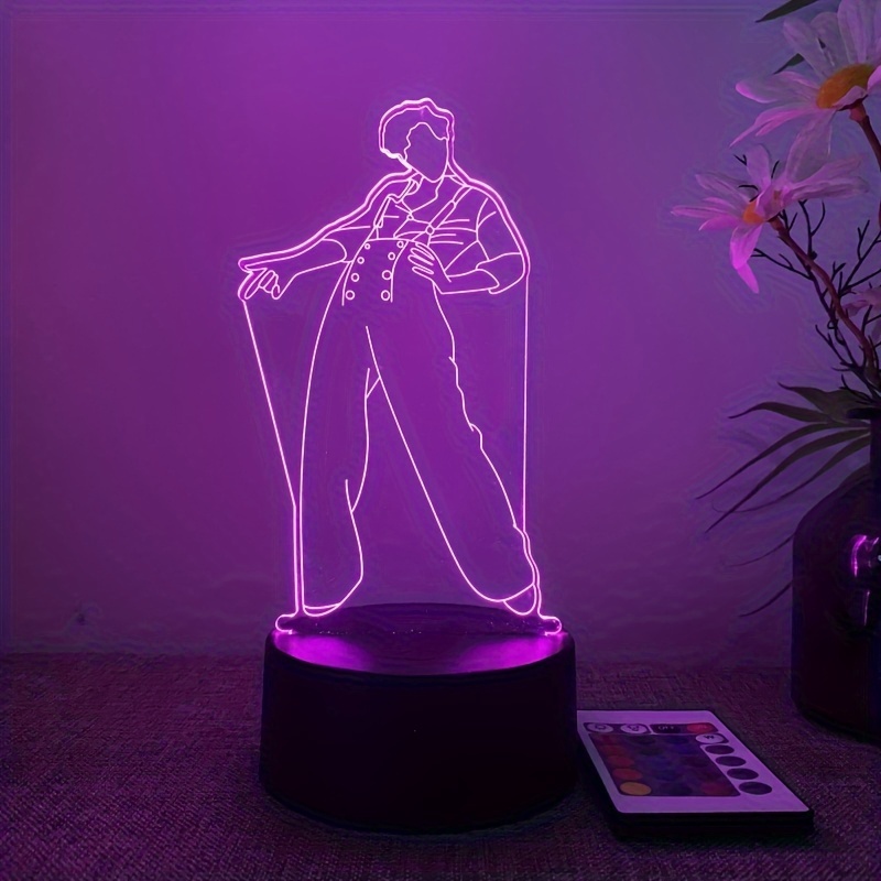 Art Deco Style 3d Led Table Lamp Multicolor Remote - Temu United Kingdom