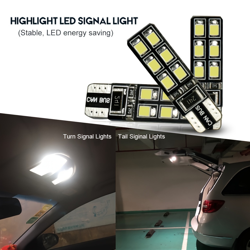 "durable" T10 W Led Car Lights High Brightness 12v - Temu