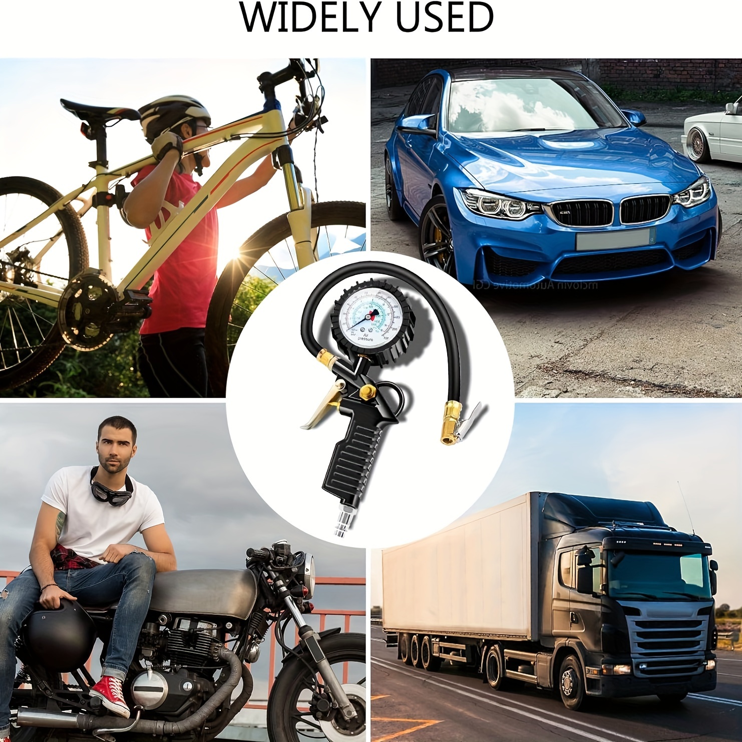 Digital Tire Inflator With Pressure Gauge 220 Psi Multi Function Air ...