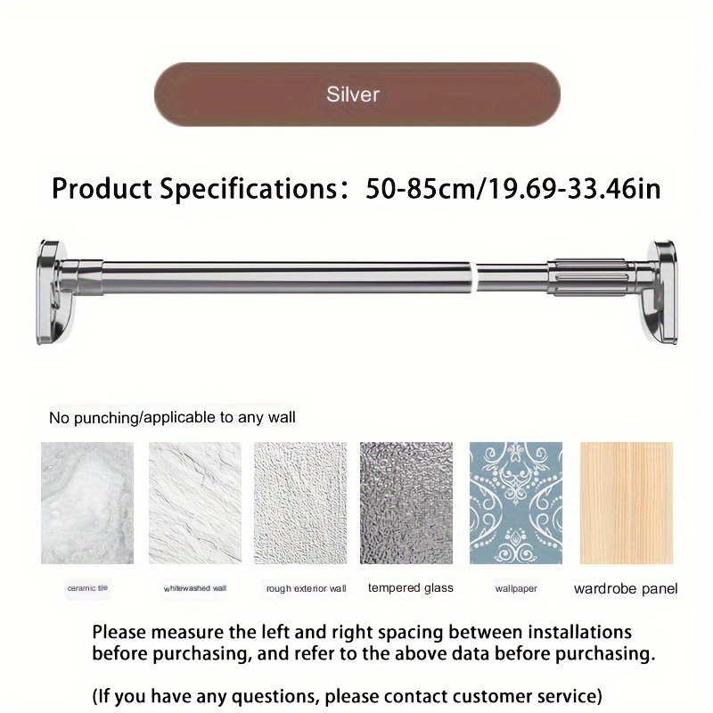 free Telescopic Rod Rod Shower Curtain Rod - Temu Australia