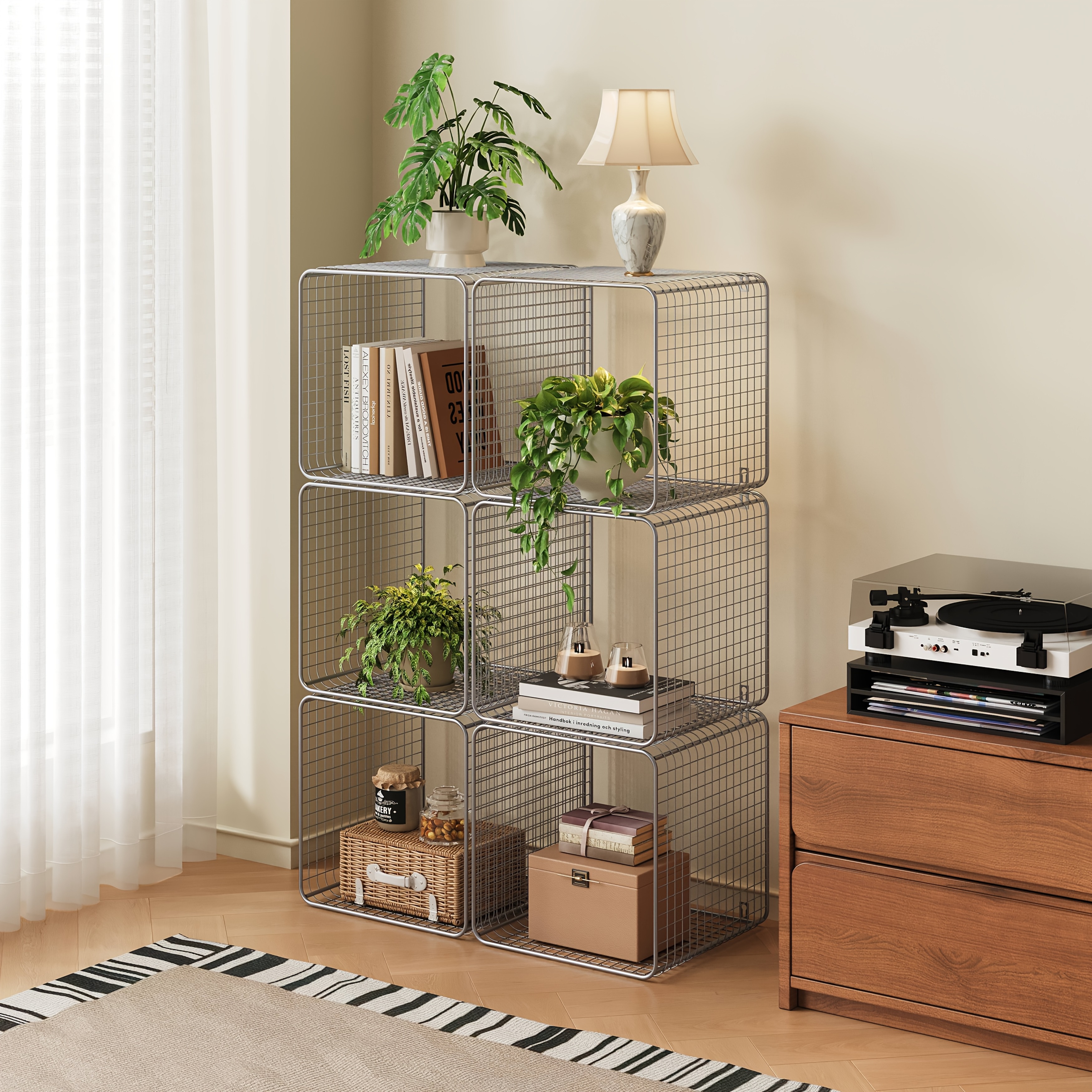 Open Shelf Metal Squares