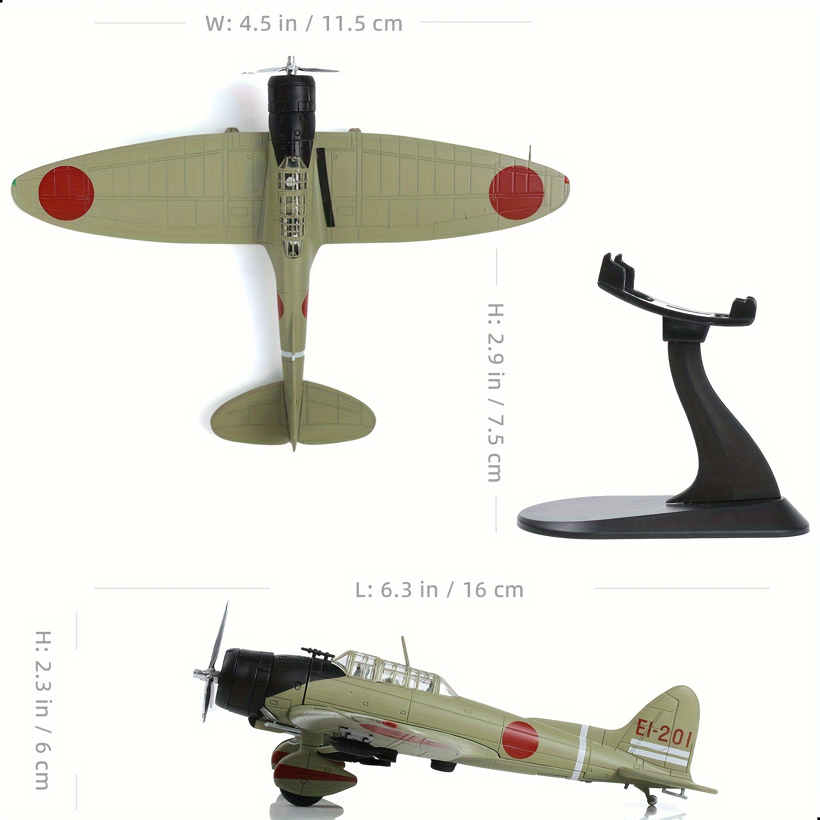 Avion Chasse Miniature Zero A6m2 À L'échelle 1/72 - Temu Canada