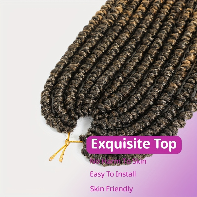8pack 12inch Crochet Hair Spring Senegalese Twist Crochet Braids End ...