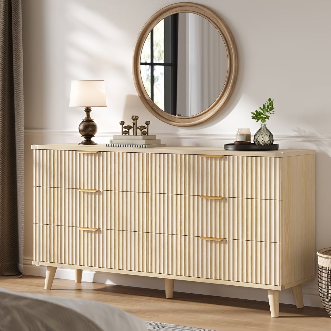 wood dresser sold on Temu United States