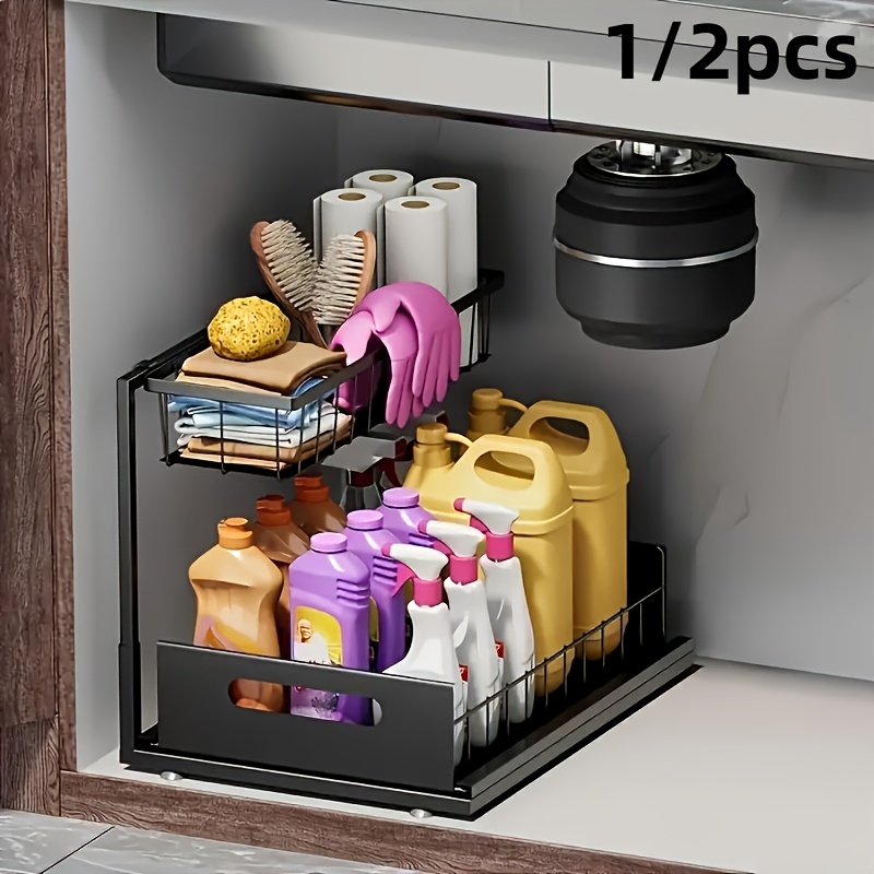 under sink cabinet organizer sold on Temu United States