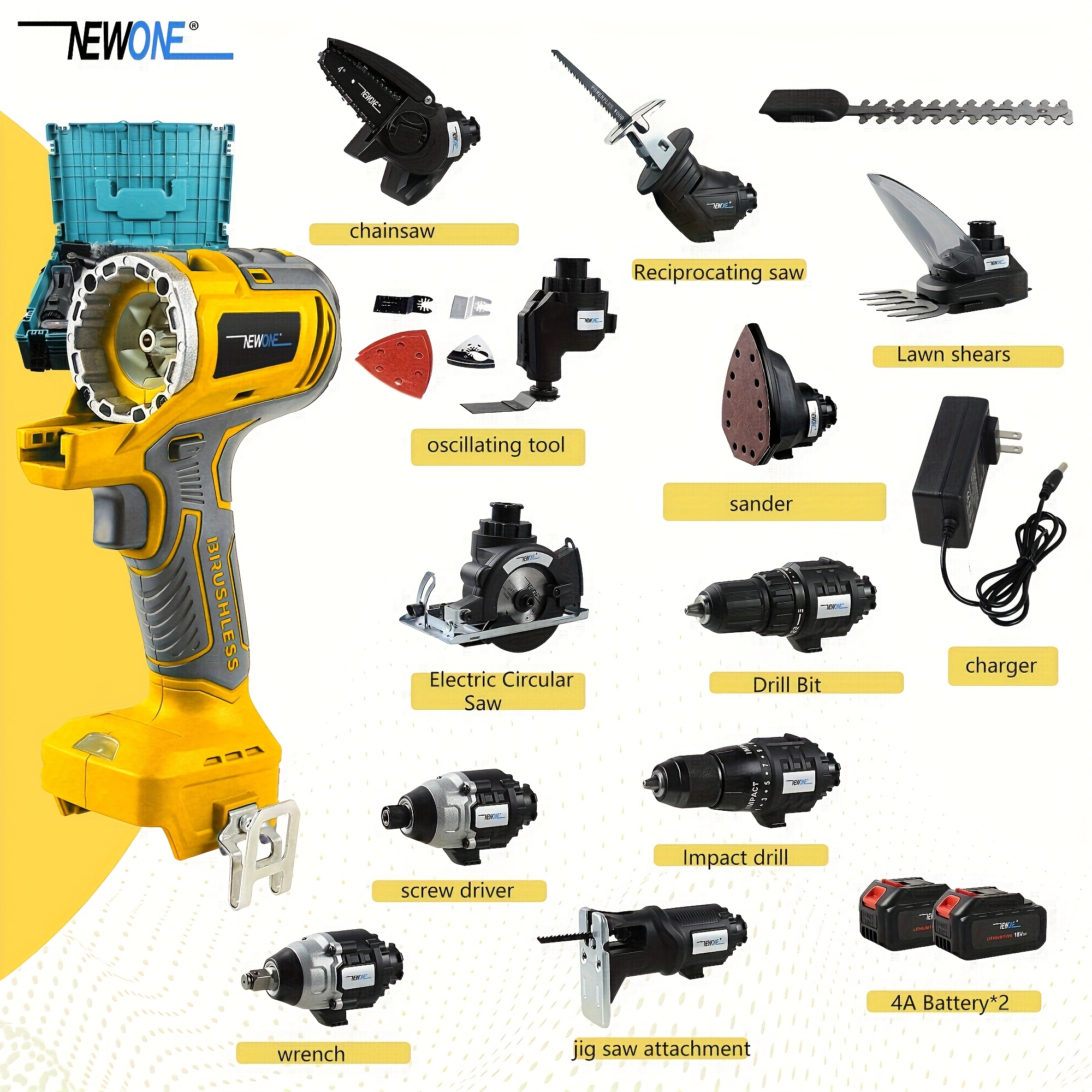 cordless power tools sold on Temu United States