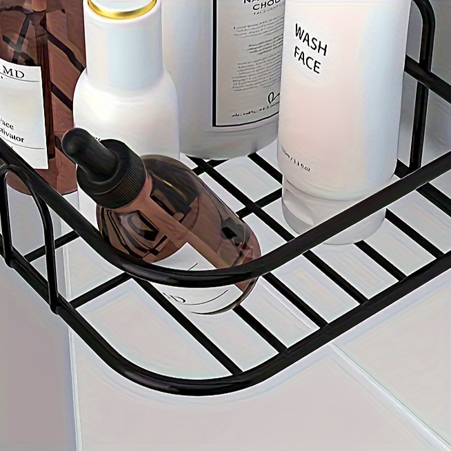 Corner Shower Caddy Wall Mounted Bathroom Shelf Organizer No Drill ...