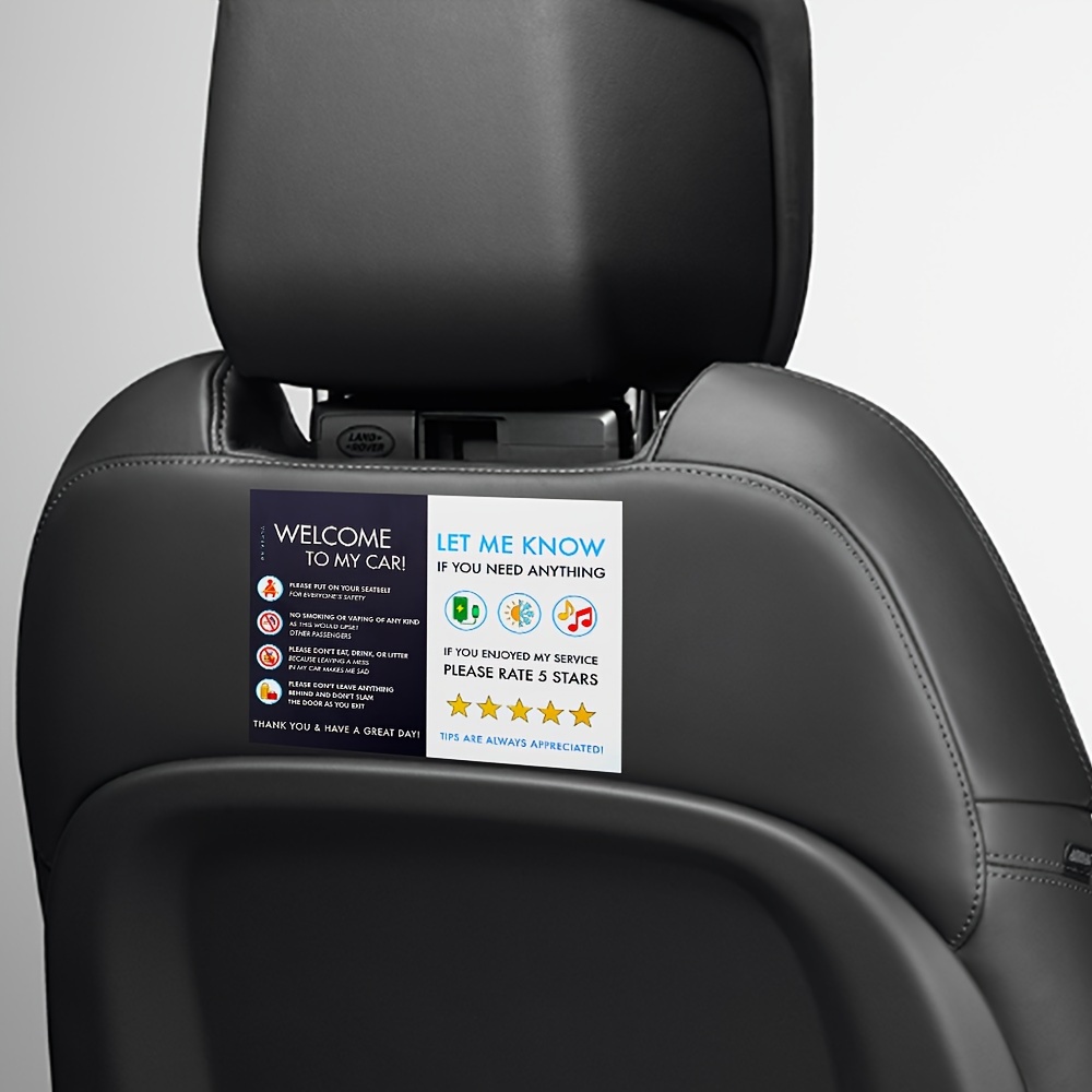 Vehicle Reminder Passenger Rules Prohibition Stickers - Temu United Kingdom