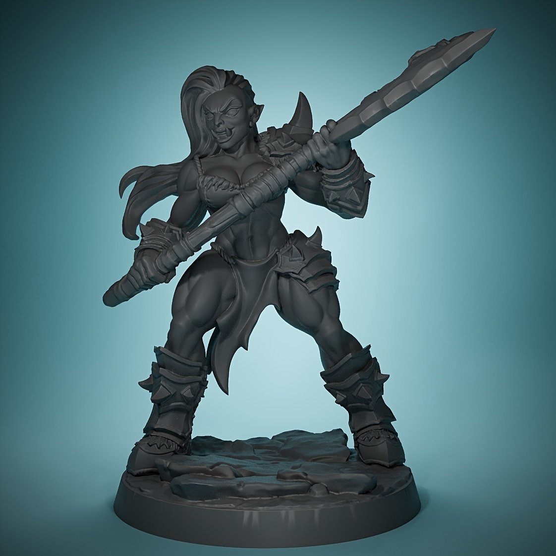 (seperate Base Figure)orc Barbarian axe D d Miniature - Temu