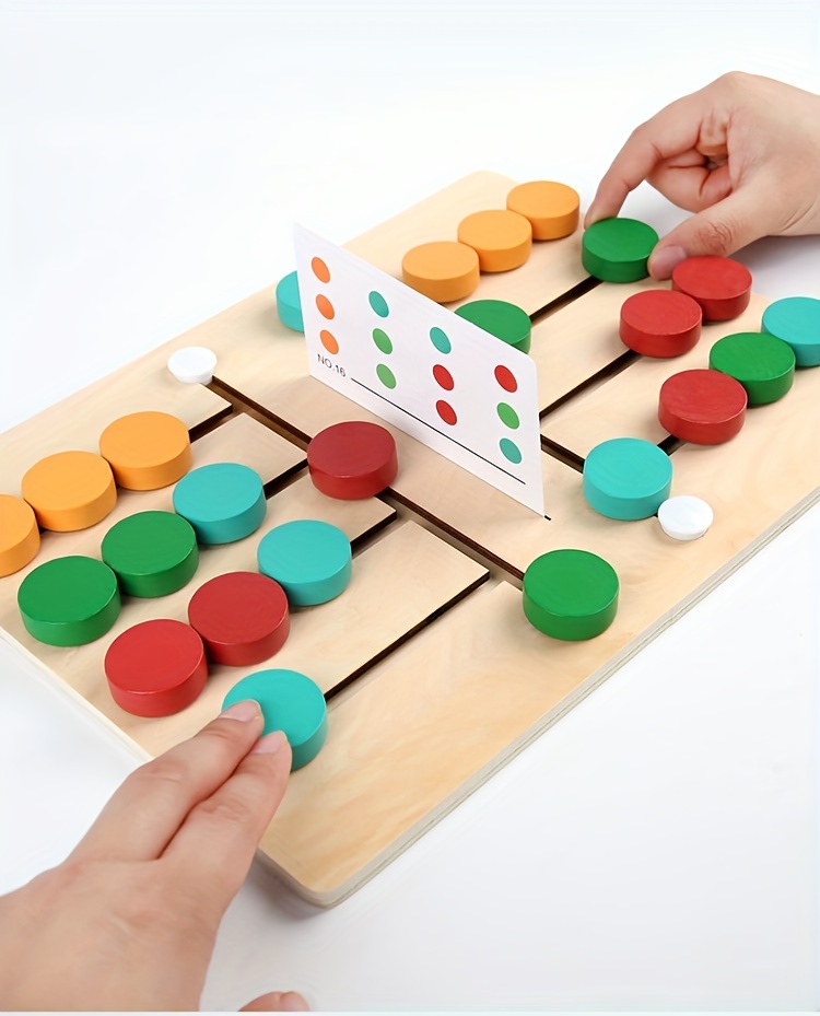 Joc de lemn pentru doi jucători cu patru culori jucărie de - Temu ...