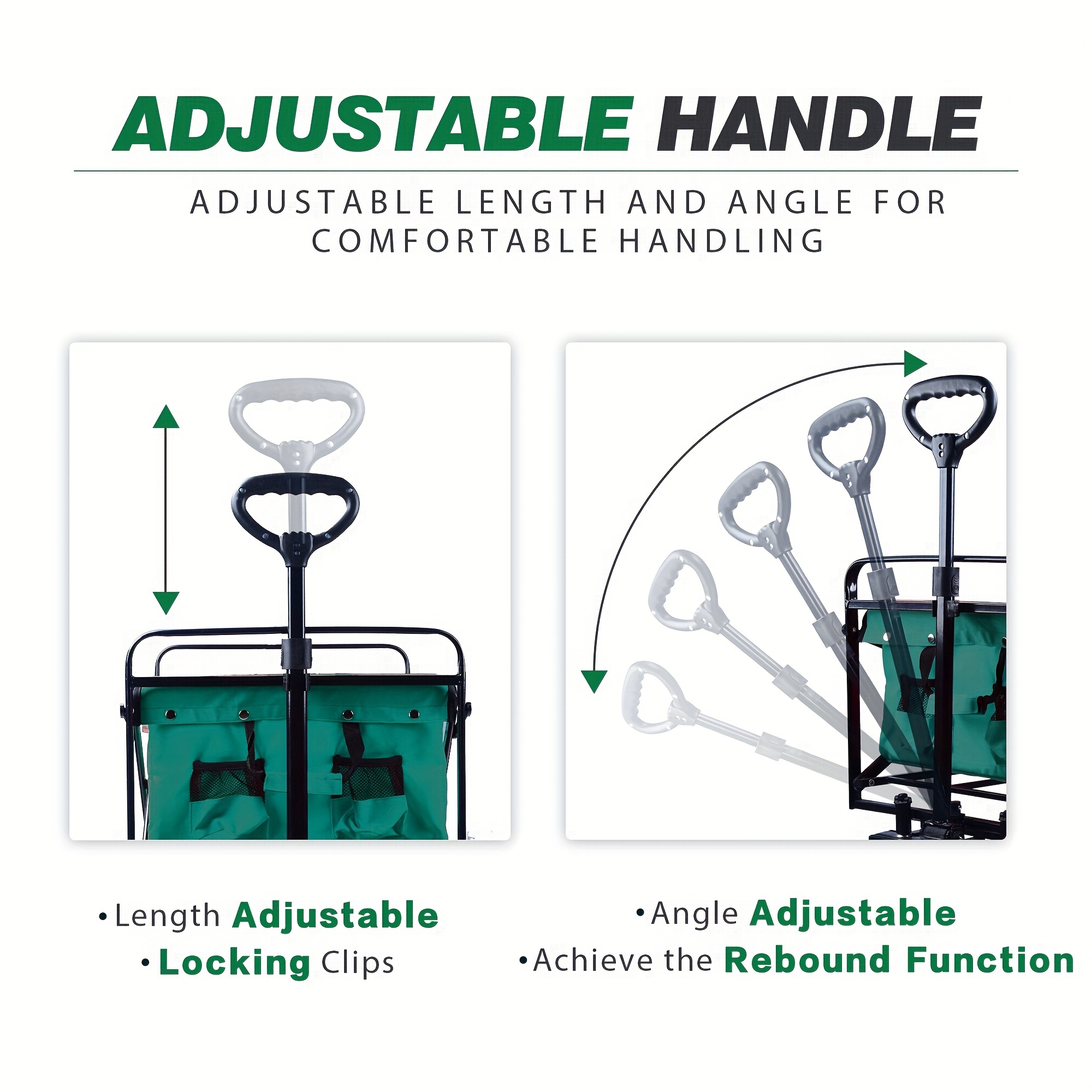 Collapsible Wagon Wagons Carts Foldable Grocery - Temu