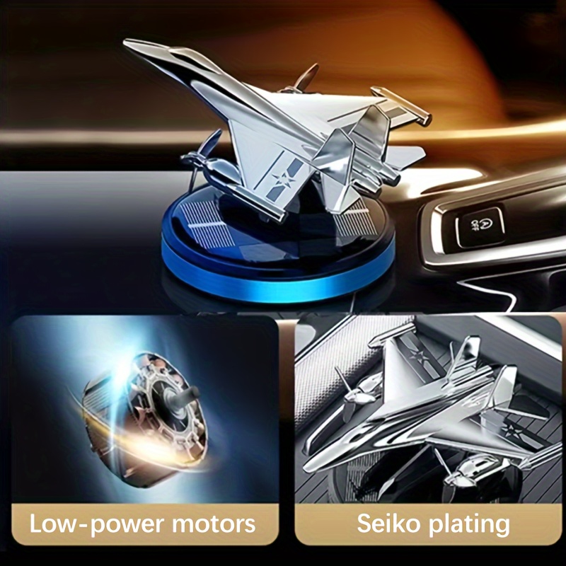 Solar-powered Fighter Jet Car Scent Diffuser - Long-lasting Fragrance ...