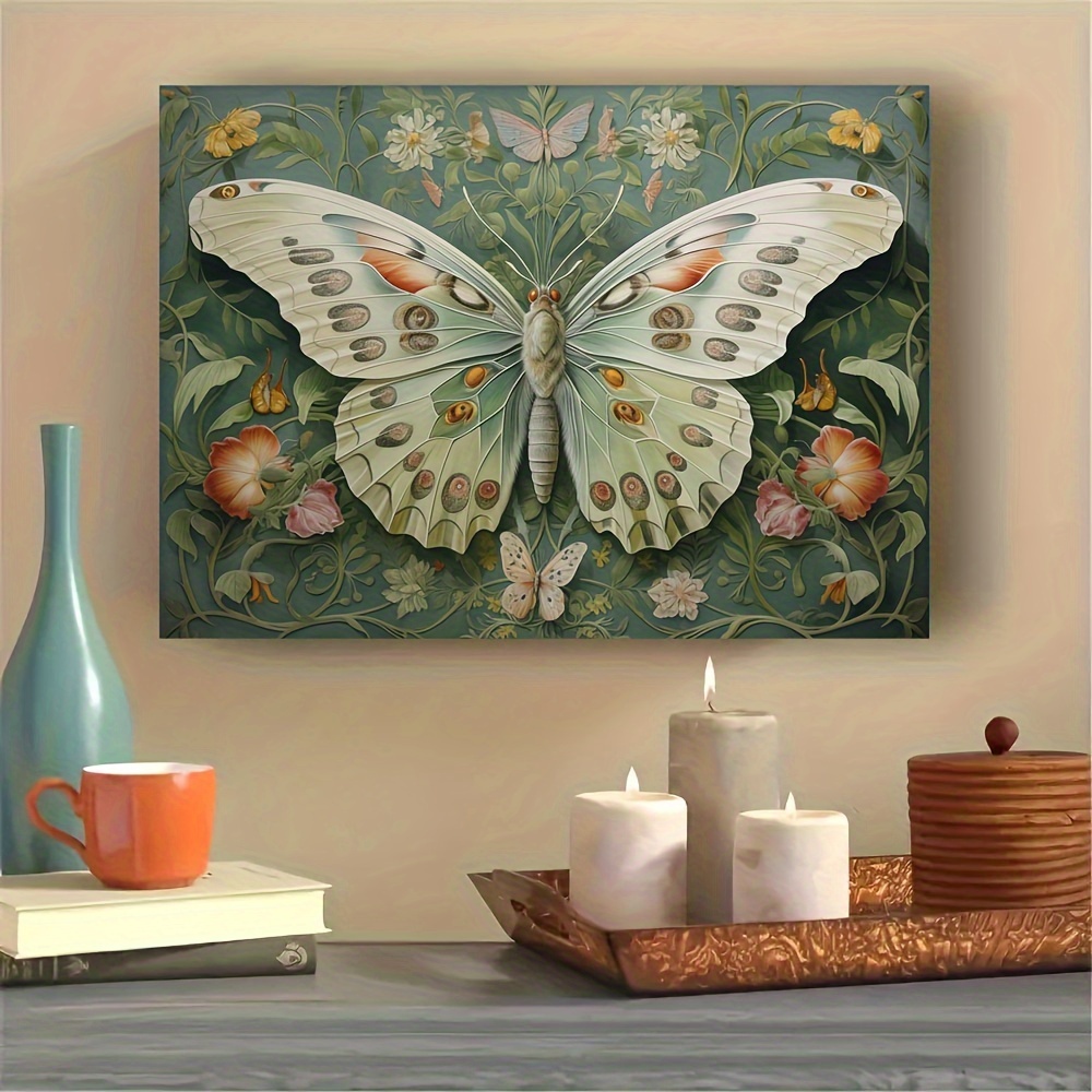Inspired Butterfly Art Print Poster Rustic Farmhouse - Temu