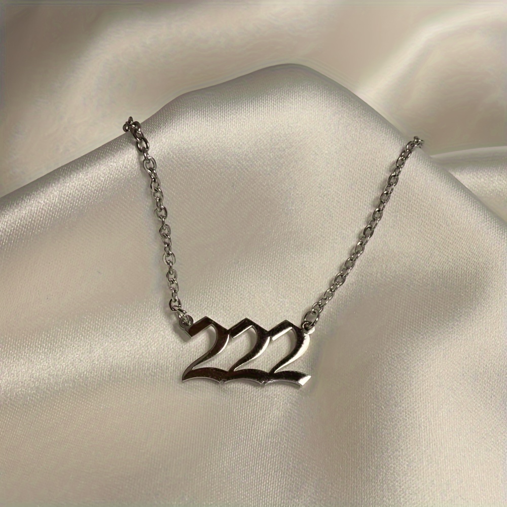 Angel Number Necklace 111 222 333 444 555 666 777 888 999 - Temu Ireland