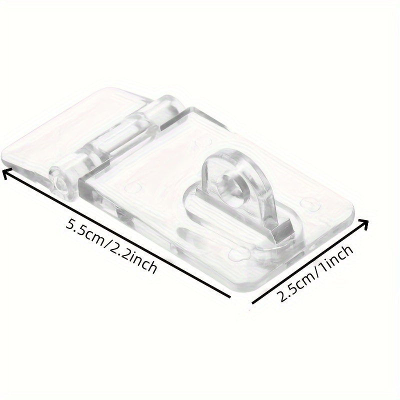 Clear Acrylic Mini Hinges Lock Transparent Plastic Latch - Temu