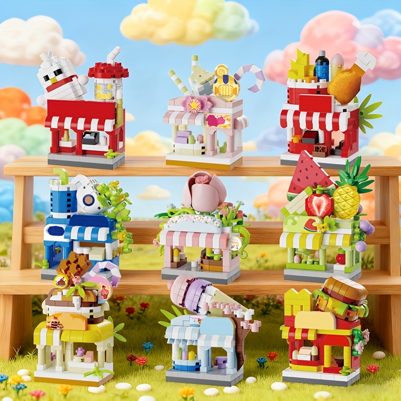 dessert building blocks sold on Temu United States