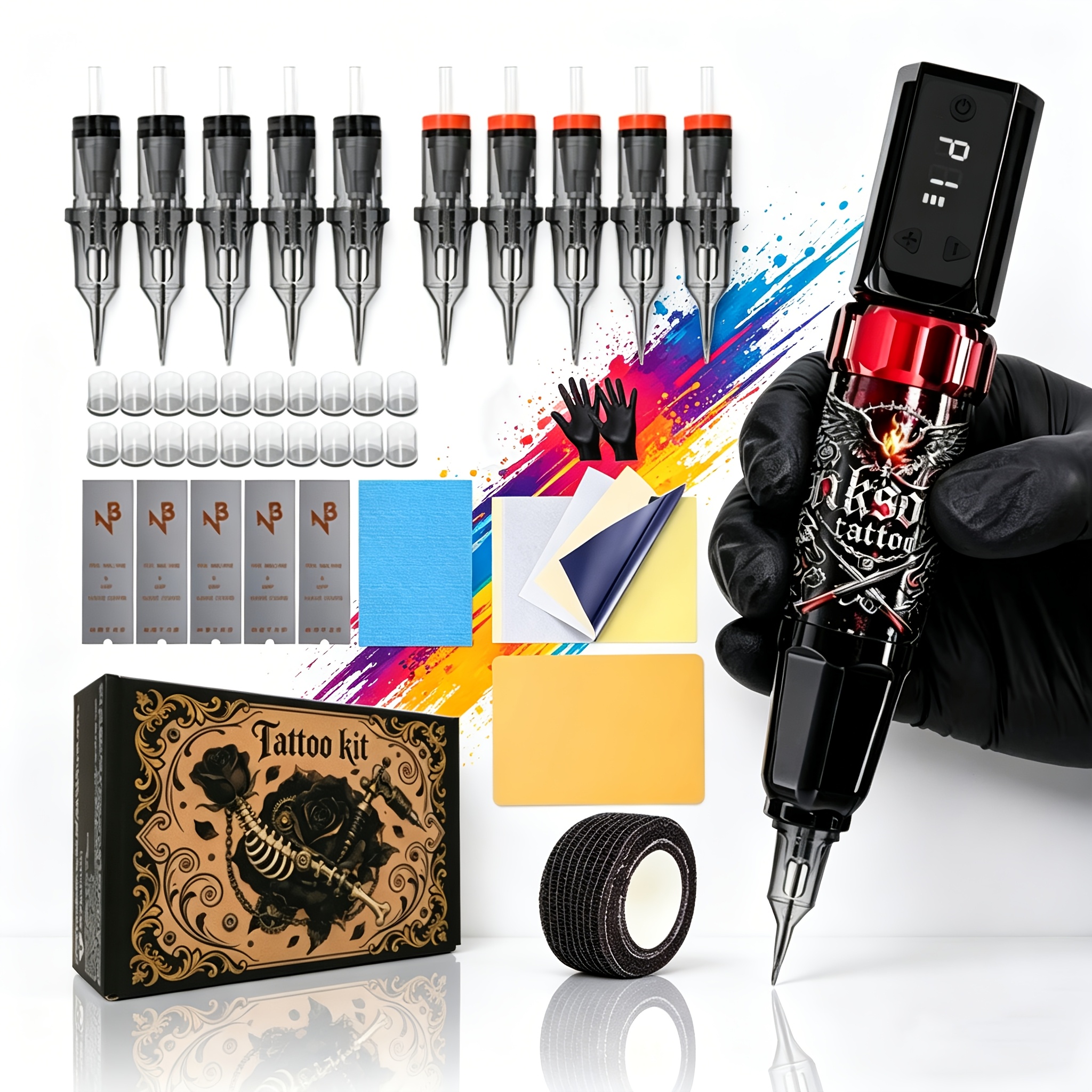tattoo machines and kits sold on Temu United States