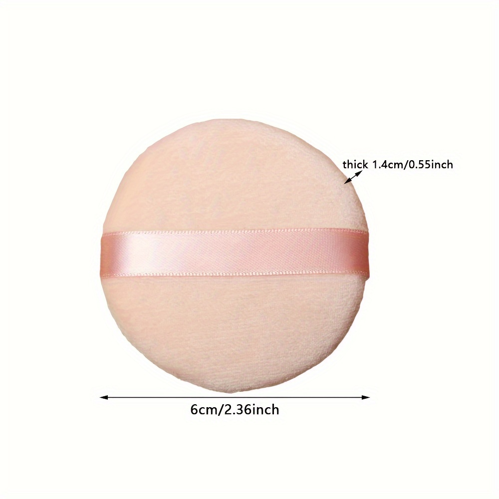 Soft Cotton Velvet Round Powder Puffs Reusable - Temu