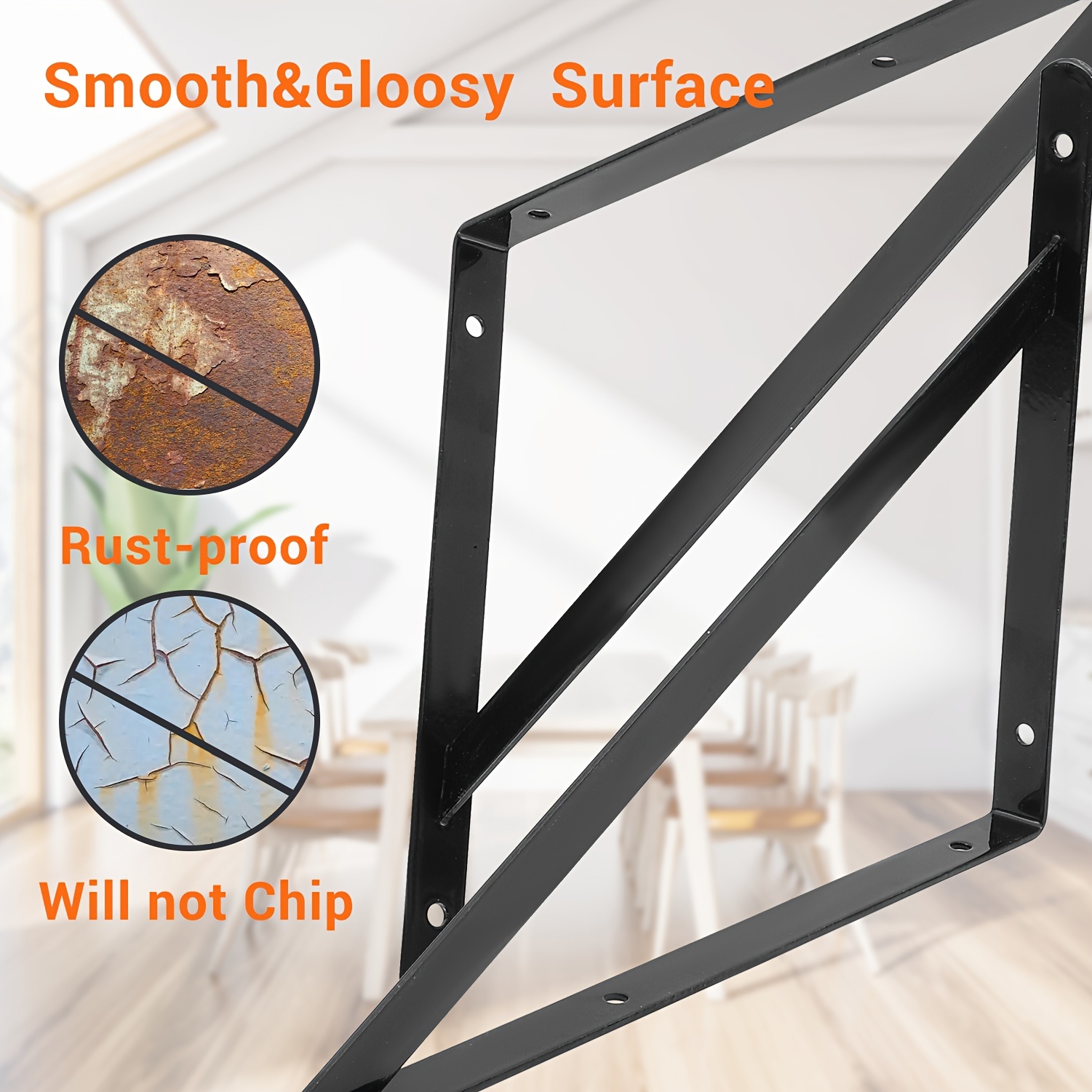 Shelf Brackets Wall L Brackets 90 Degree Triangle Concrete - Temu