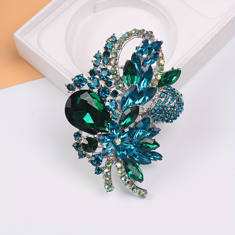 High end Rhinestone Lapel Pin Luxury Badge Women Dress - Temu United ...