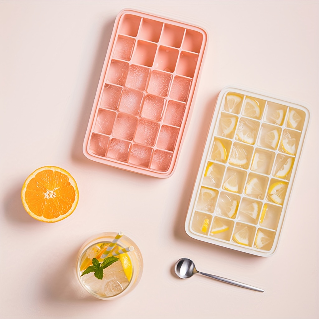 Larger Capacity Ice Cube Tray Silicone Mold Storing Freezing - Temu ...