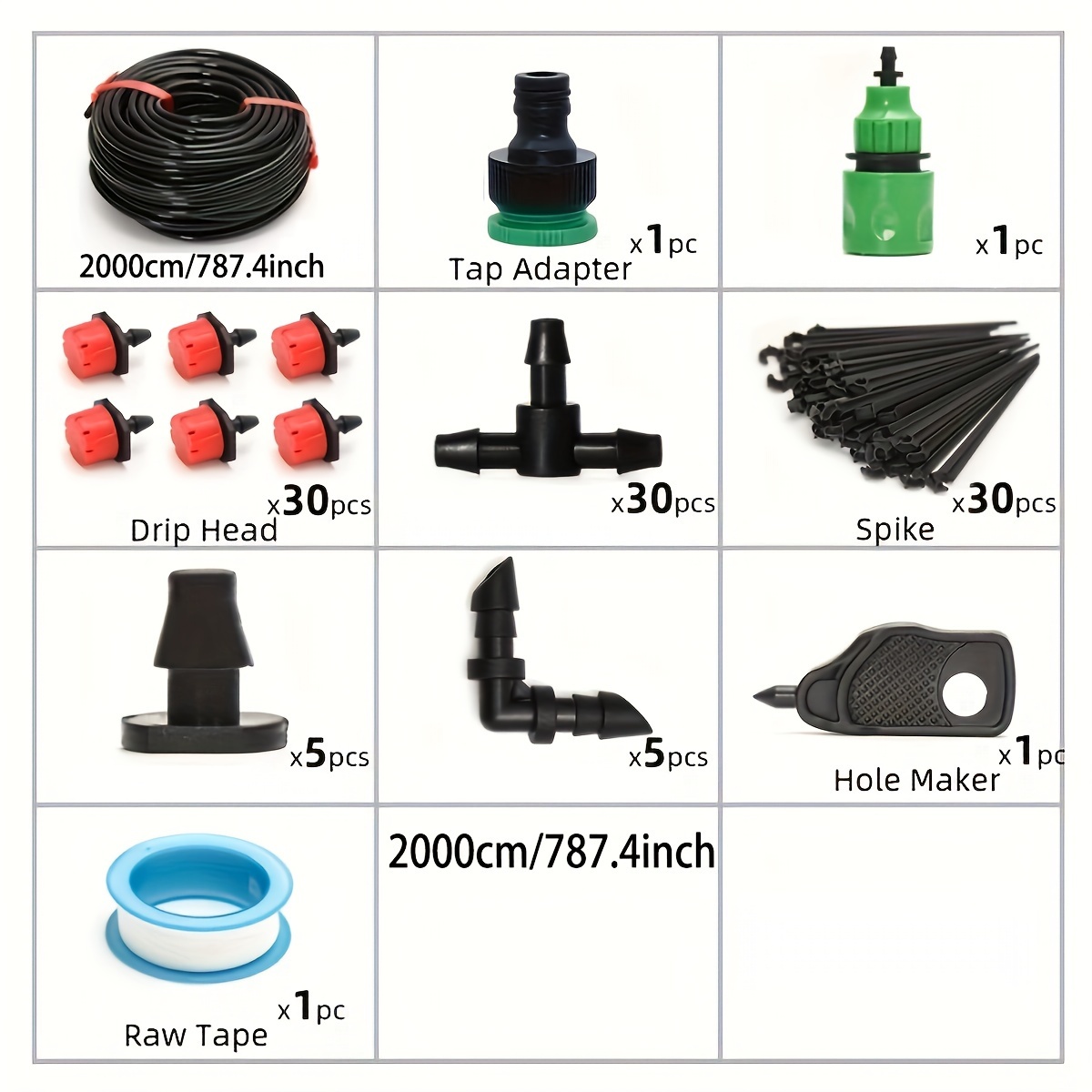 Diy Micro Drip Irrigation Kit Garden 10m Automatic Watering - Temu