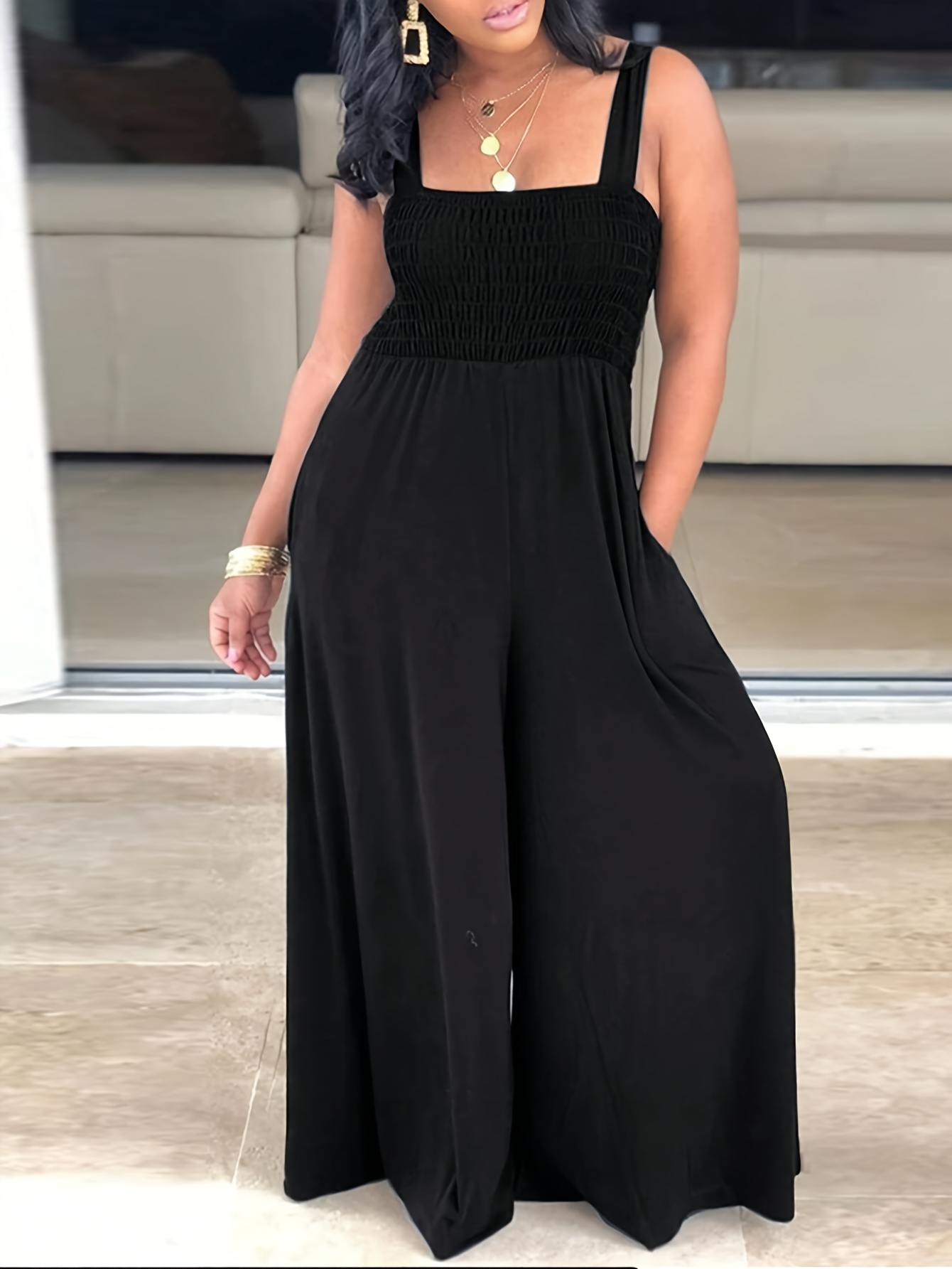plus size women clothing jumpsuit sold on Temu United States