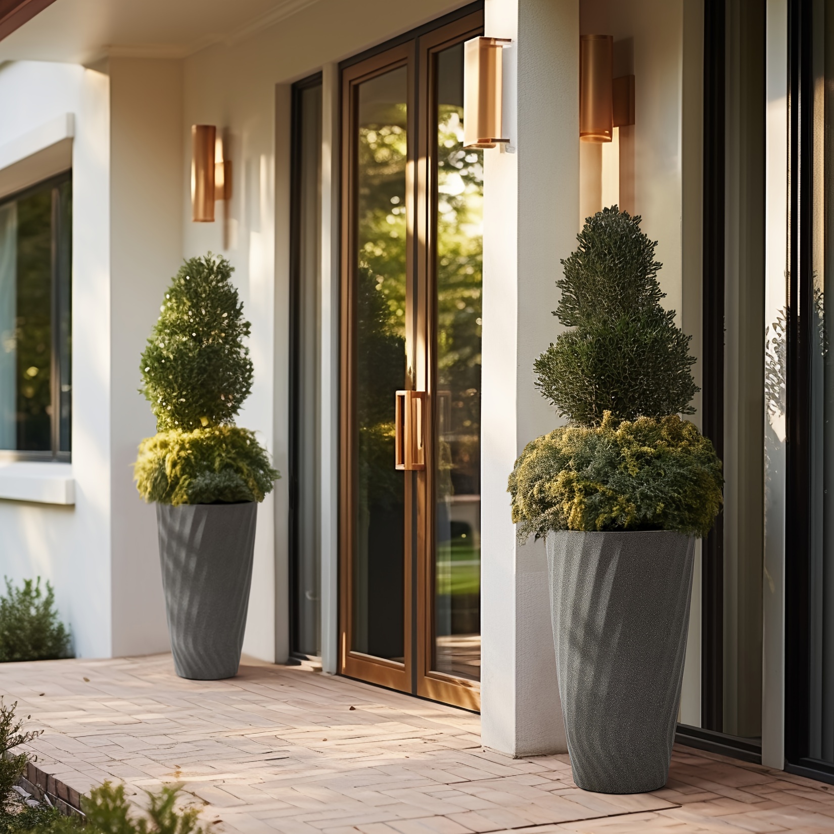 24 inch tall planters planters with shelf insert large round plant pots ...