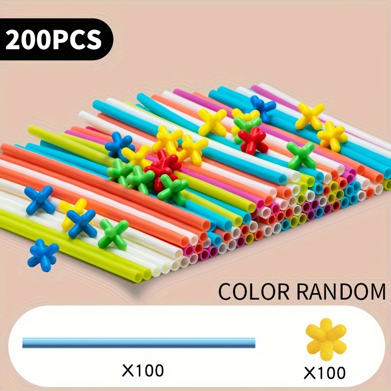 Straw Constructor Toys Stem Construction Toys Interlocking - Temu Australia